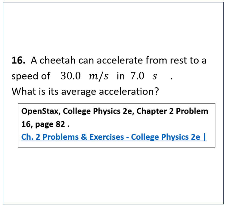 Module 2 Motion in One Dimension : average acceleration